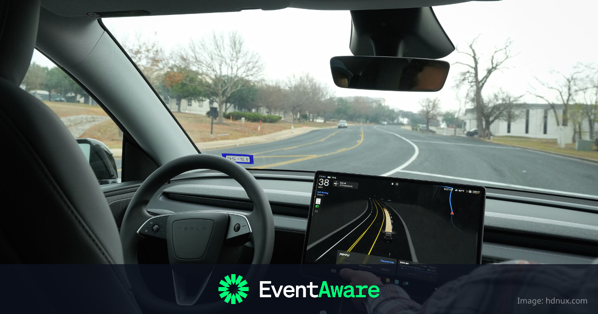 EventAware - Tesla Launches Robotaxi Service in Austin Without Human ...