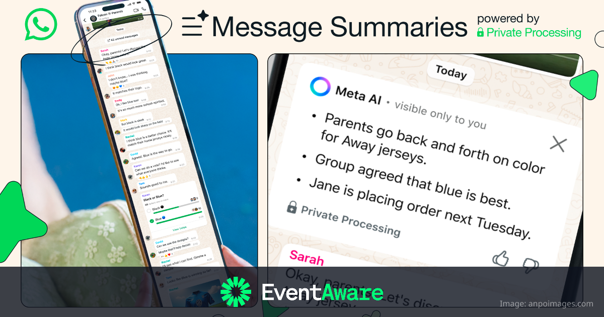 EventAware - WhatsApp Launches AI-Powered Message Summaries for Unread ...